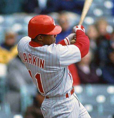 Barry Larkin Jersey - Cincinnati Reds 1993 Away Throwback MLB Baseball ...