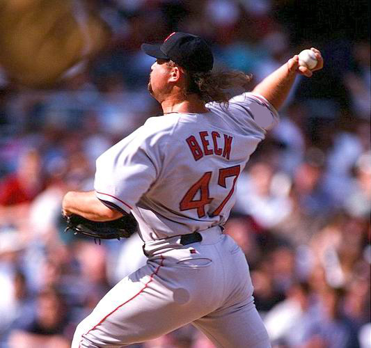ROD BECK | Boston Red Sox 2001 Majestic Away Baseball Jersey
