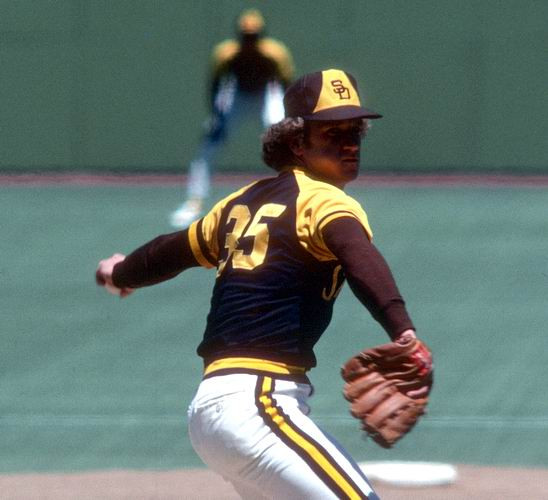 RANDY JONES | San Diego Padres 1976 Away Majestic Throwback Baseball Jersey