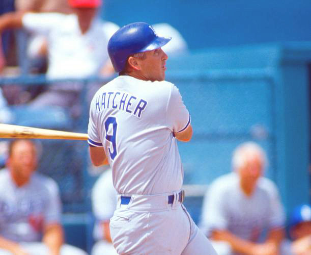 MICKEY HATCHER | Los Angeles Dodgers 1988 Away Throwback Baseball Jersey