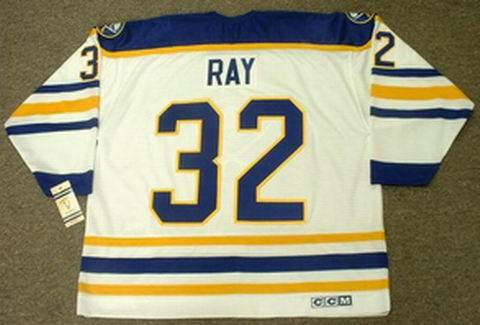 ROB RAY Buffalo Sabres 1992 CCM Throwback Home Hockey Jersey - Custom ...