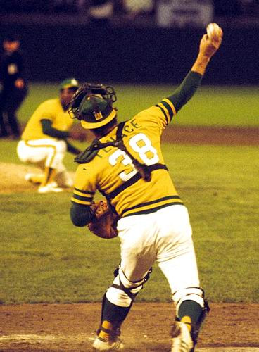 MAJESTIC | GENE TENACE Oakland Athletics 1972 Throwback Baseball Jersey