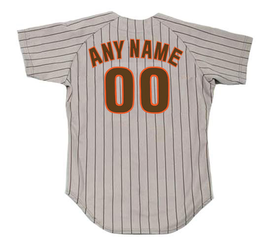 SAN DIEGO PADRES 1980's Majestic Away Throwback Jersey Customized "Any ...