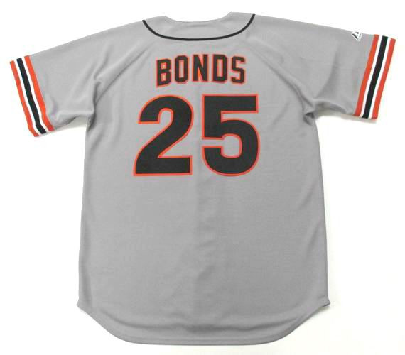 Barry Bonds Jersey - San Francisco Giants 1993 Away Throwback MLB ...