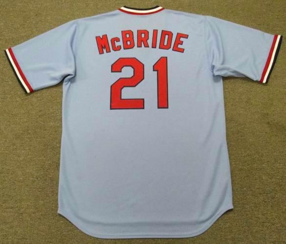 BAKE McBRIDE St. Louis Cardinals 1975 Majestic Cooperstown Throwback ...