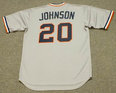 HOWARD JOHNSON Detroit Tigers 1984 Majestic Cooperstown Throwback Away ...