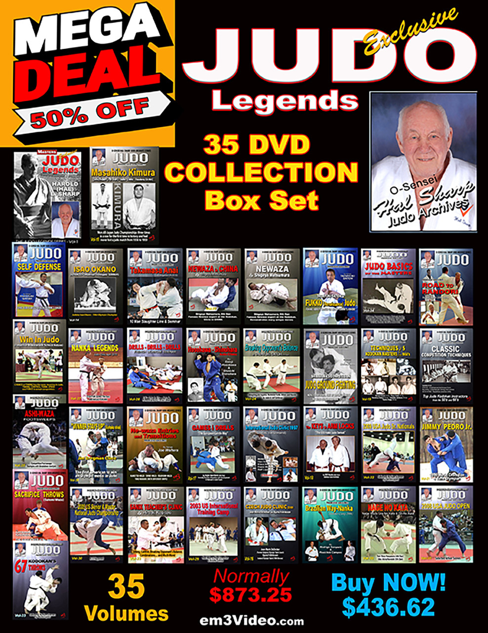 JUDO 35 Volumes Collector's DVD Box Set (50% OFF) MEGA DEAL