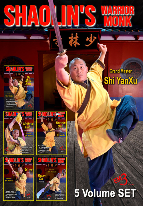 SHAOLIN'S WARRIOR MONK By Grand Master SHI YANXU - 5 dvd set