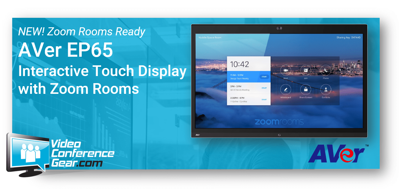 NEW! AVer EP65 a complete interactive display system for Zoom Rooms ...