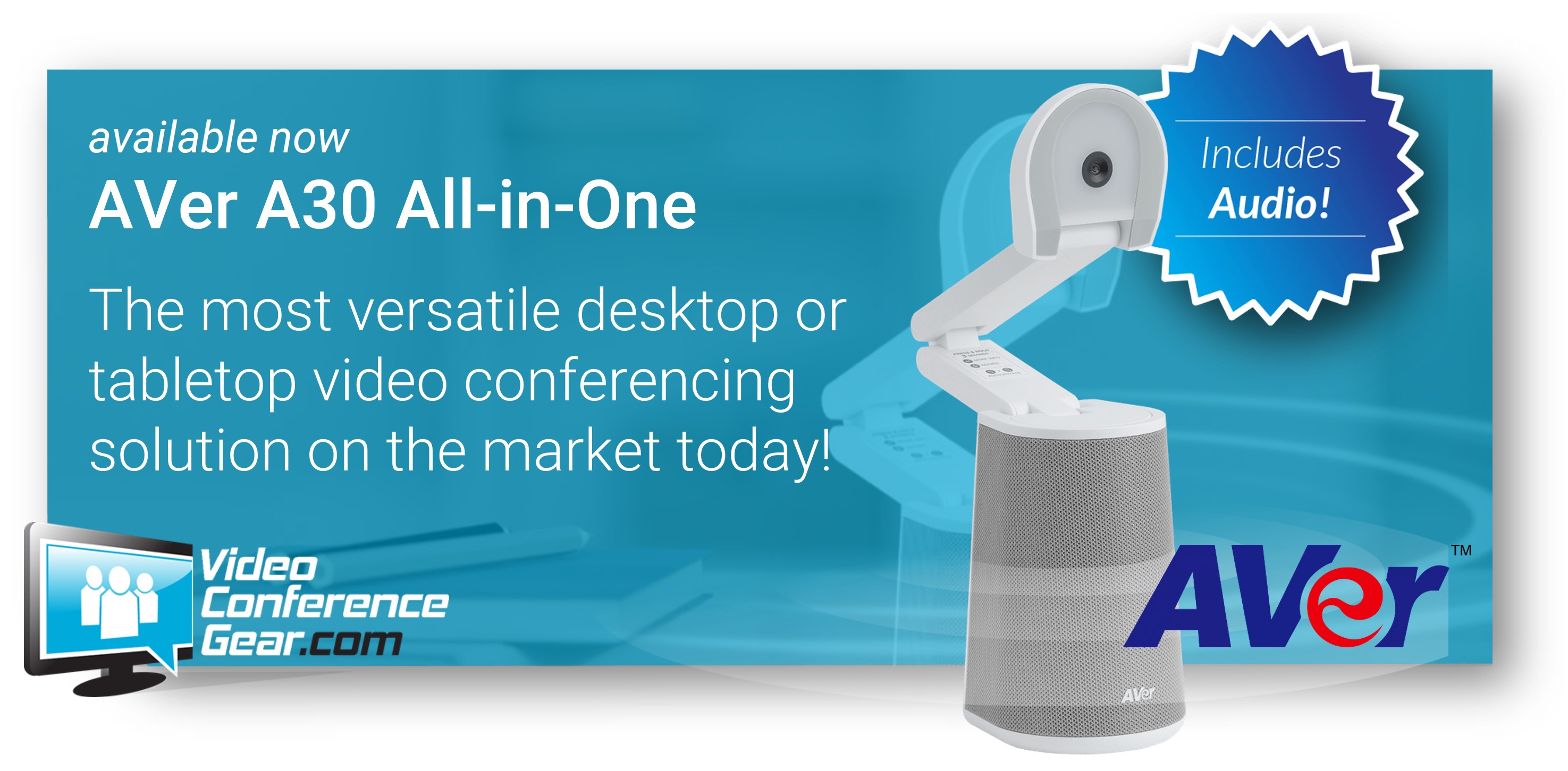 Streamline Collaboration with the AVer A30 All-in-One Conference Camera - Video Conference Gear ...
