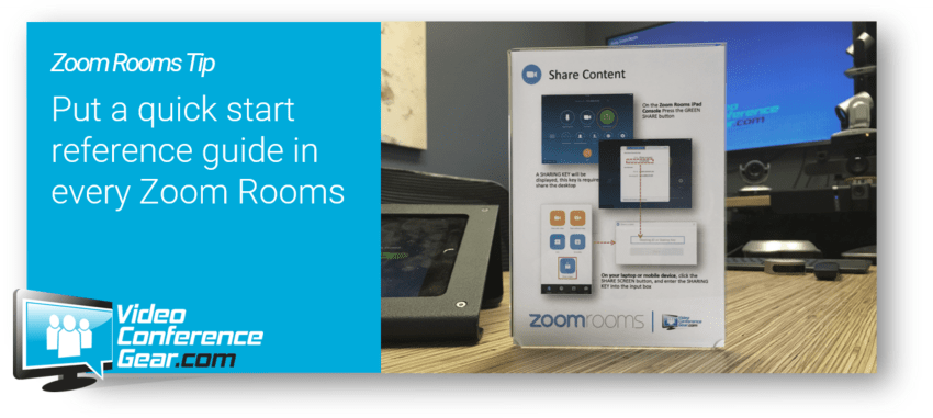 Zoom Rooms Quick Start Guide Included In Every Kit We Sell! - Video ...