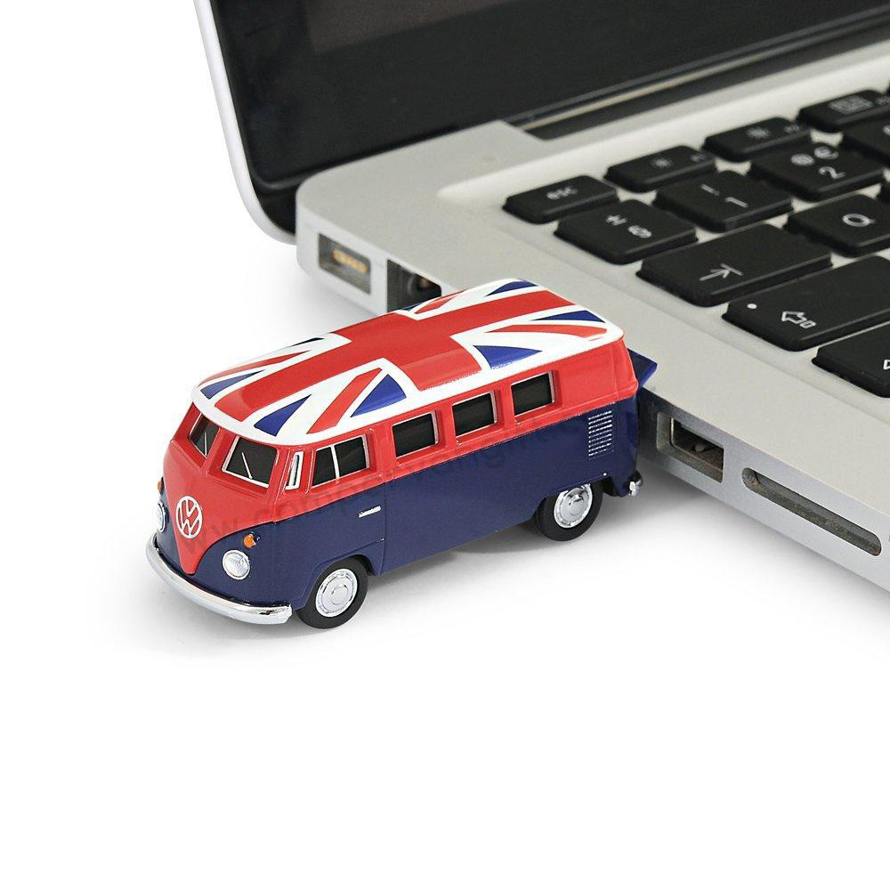 VW Union Jack Campervan 8GB USB Memory Stick - Retro Tech Fun Mixed ...