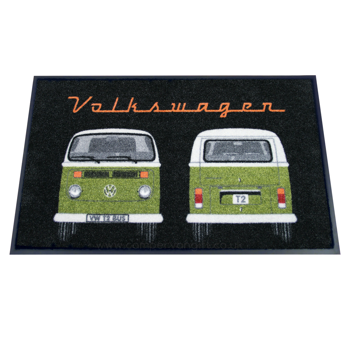 Green Bay Window Front & Rear VW Campervan Doormat - High Quality and ...