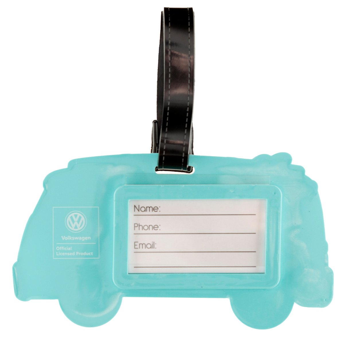 Volkswagen Campervan Adventure Begins PVC Luggage Tag - Travel in Style