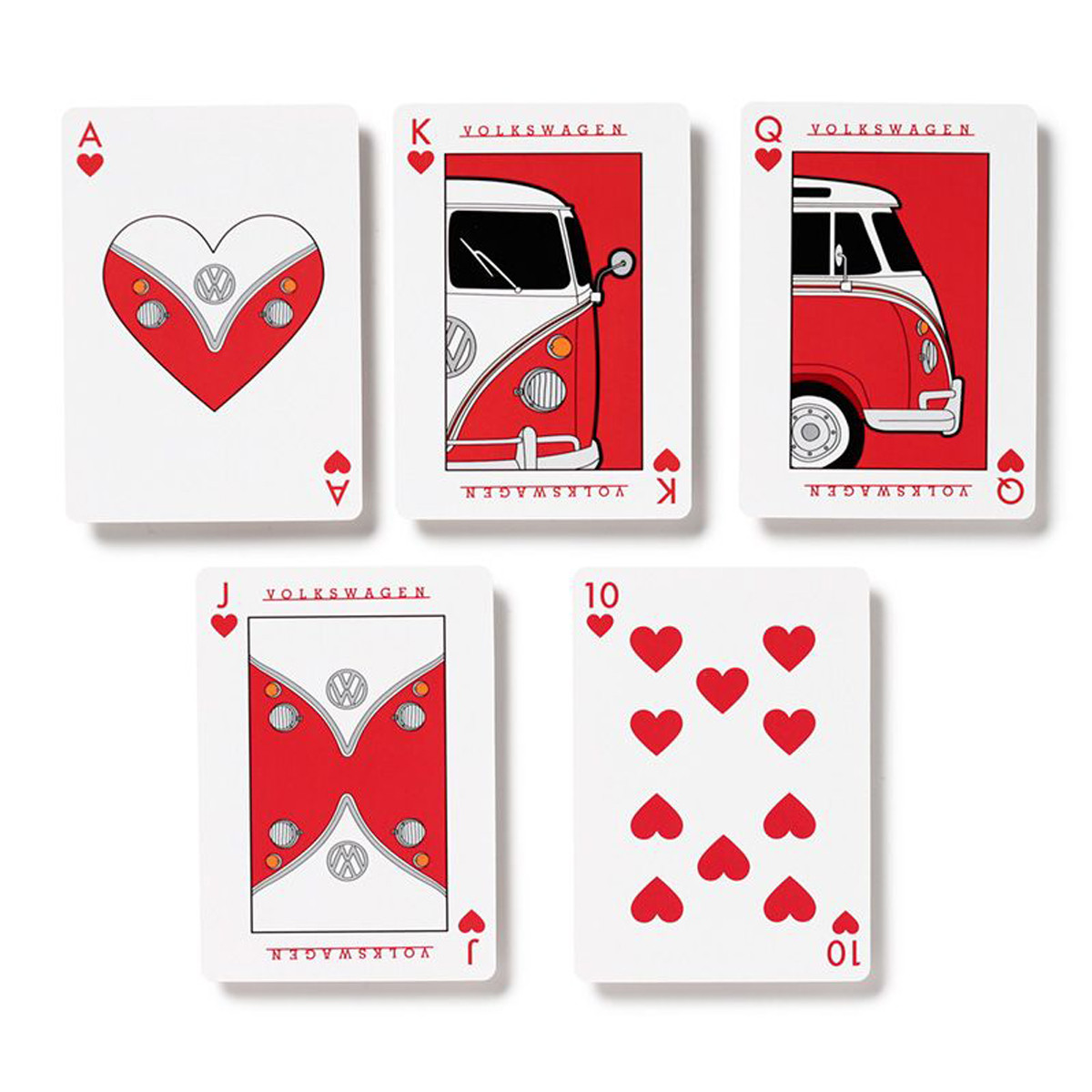 Volkswagen Campervan Quad Coloured Playing Cards - Shuffle up and Deal ...