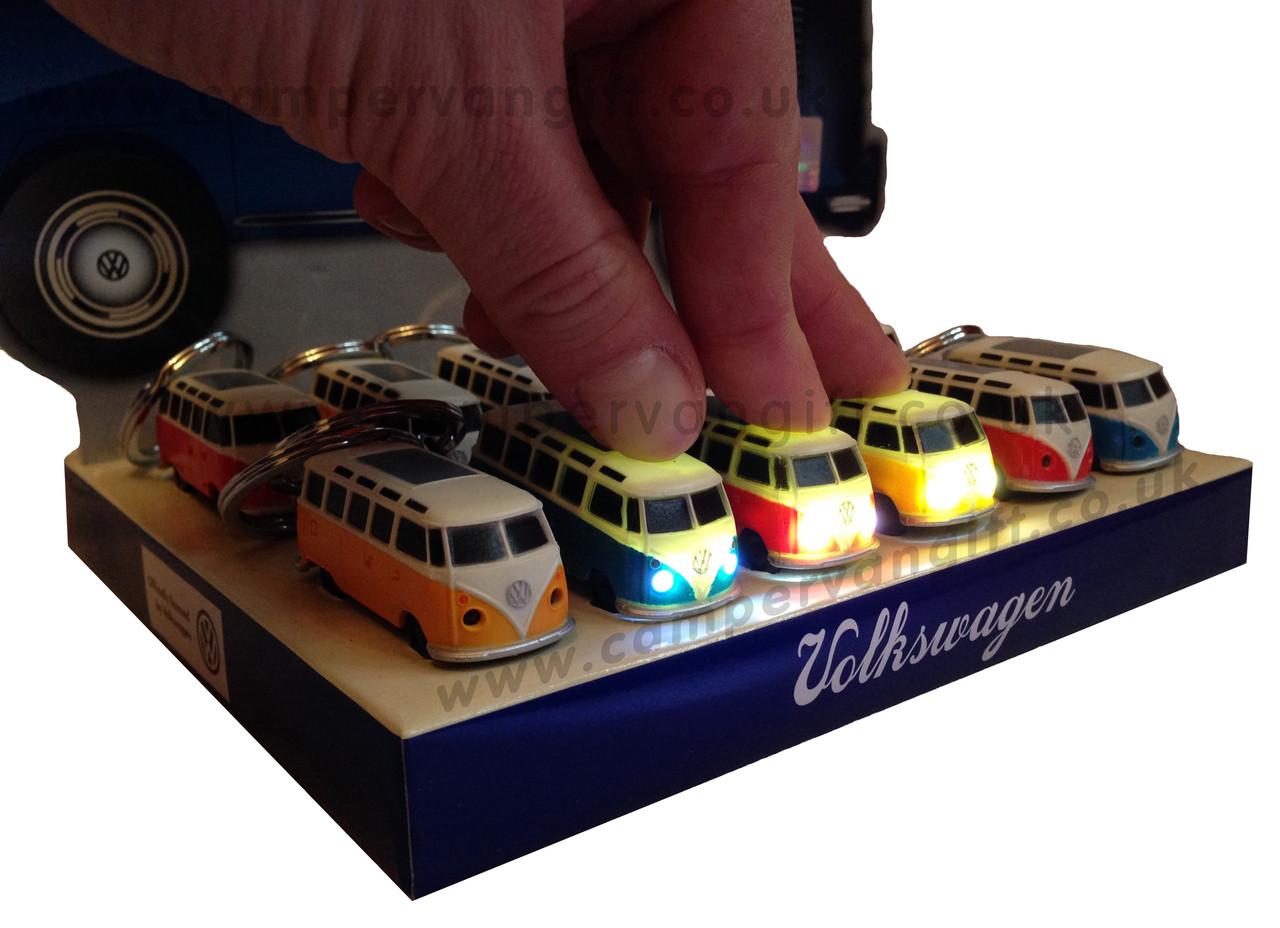 Official VW Campervan Key Ring Torch - Campervan headlights light up ...