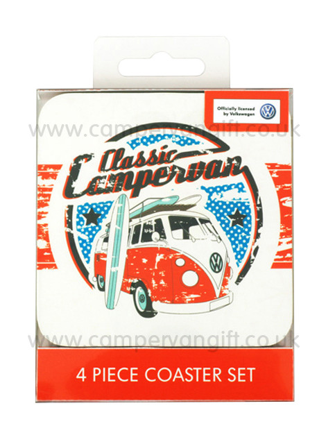 Classic Campervan Coaster Set - CamperVan Gift Limited