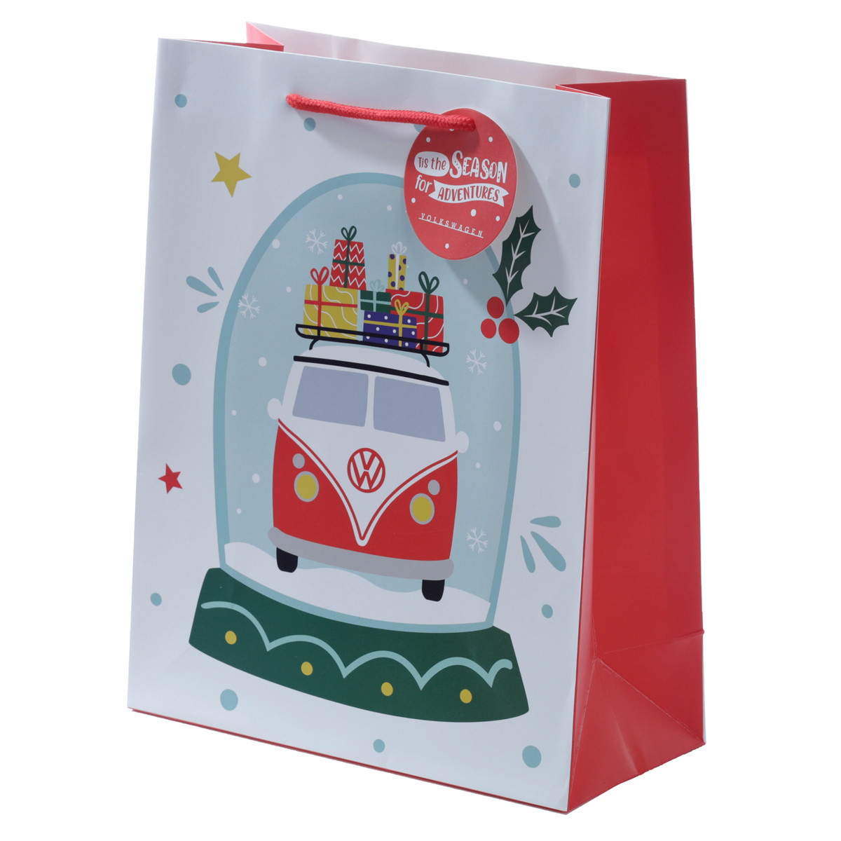 Volkswagen Christmas Campervan Medium Gift Bag - Christmas Gift ...