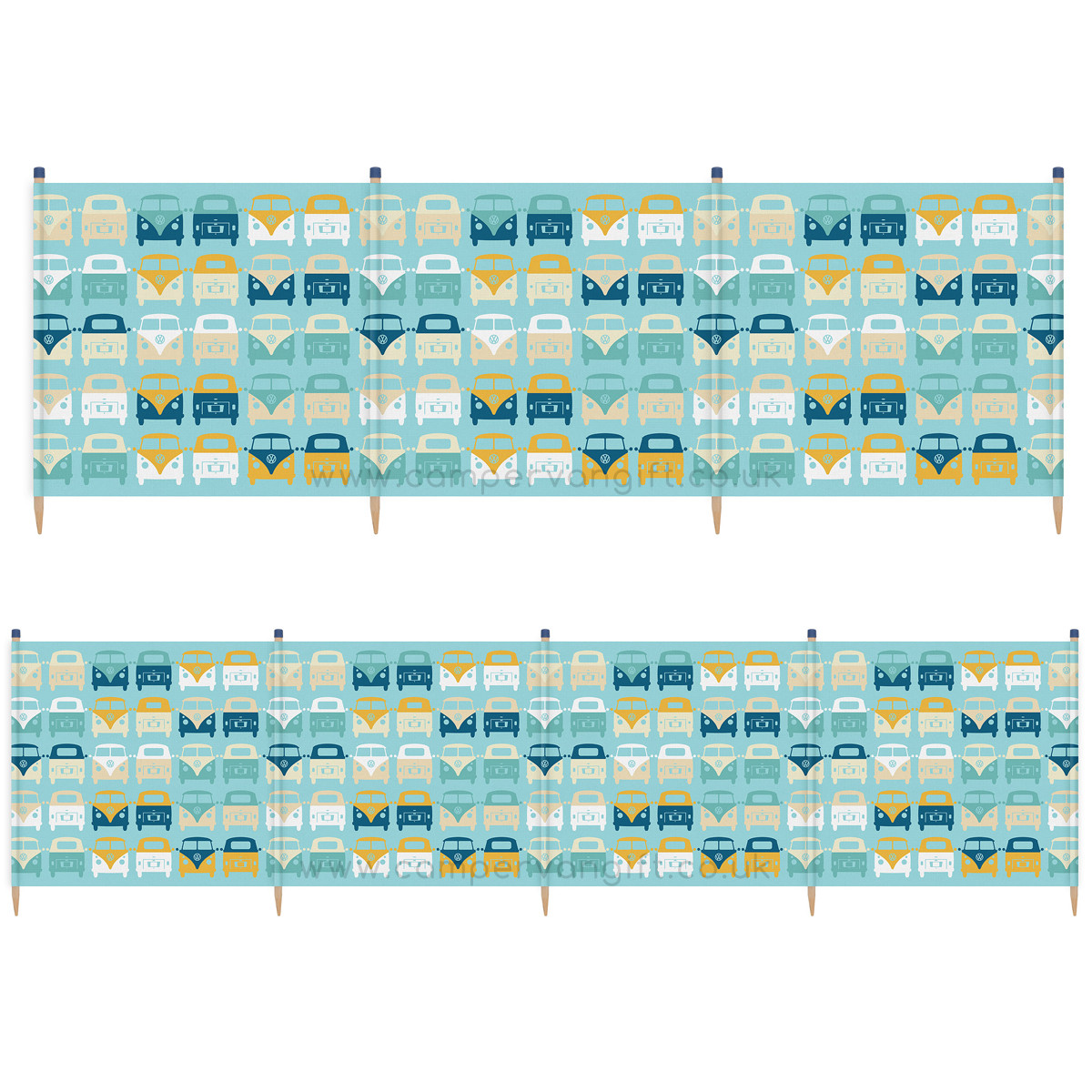 Volkswagen Campervan Red Beach Windbreak - Protect yourself from the wind