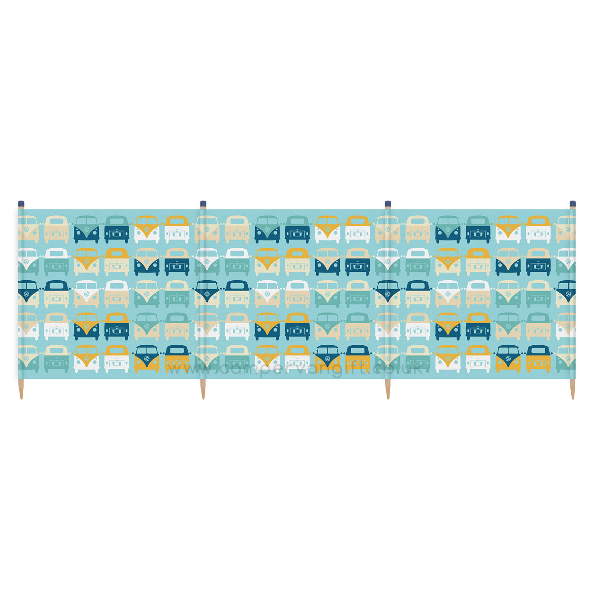Volkswagen Campervan Blue Beach Windbreak - Protect yourself from the wind