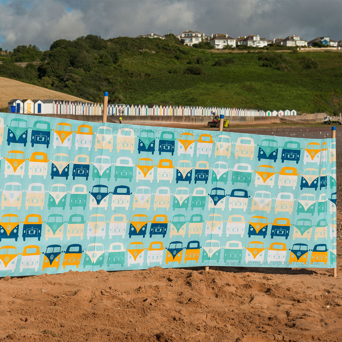 Volkswagen Campervan Blue Beach Windbreak - Protect yourself from the wind