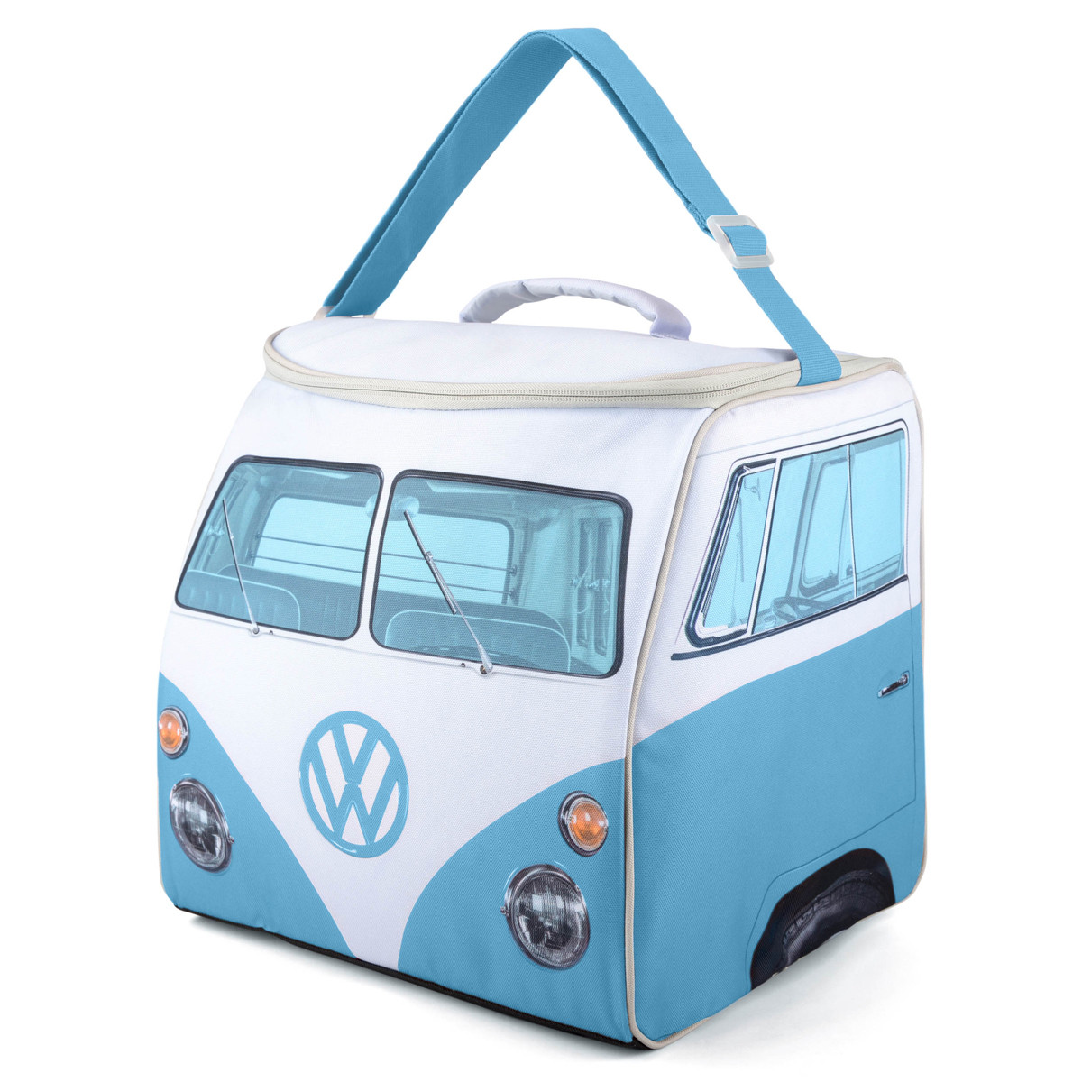 Volkswagen Blue Campervan Drawstring Bag - Packed and Over the Shoulder ...
