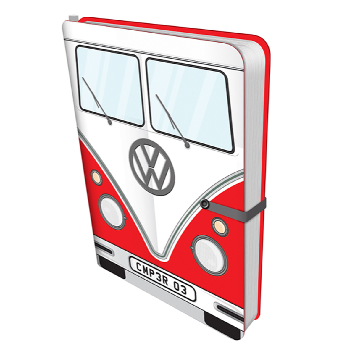 Volkswagen Campervan Red Travel Journal - Document Your Campervan Travels