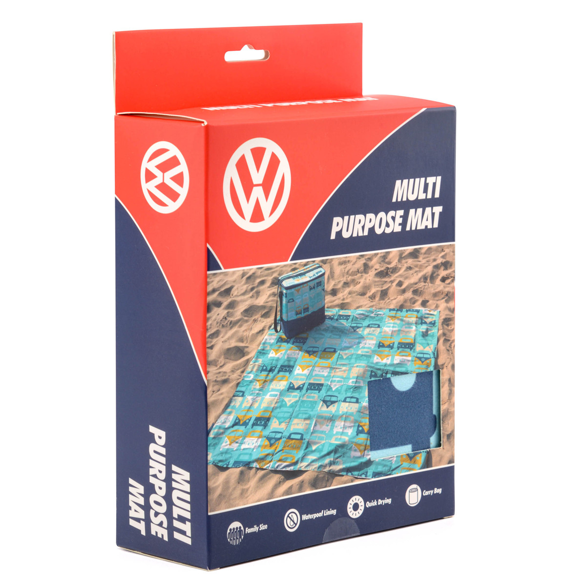 Volkswagen Campervan Multi Purpose Picnic Mat - Lunch in Retro VW Style