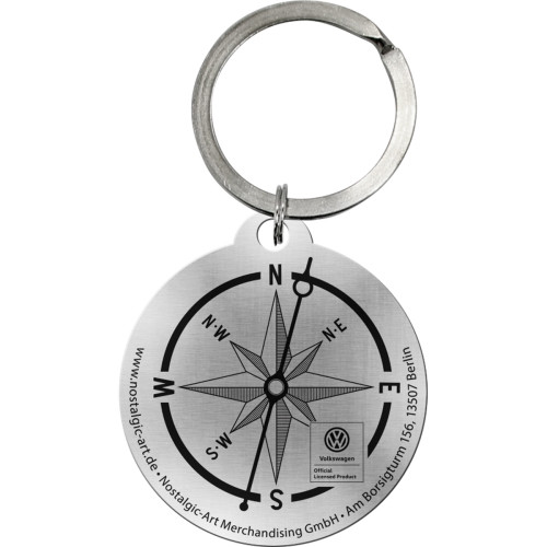 Volkswagen Campervan Lets Get Away Metal Round Key Ring - Keep Your ...