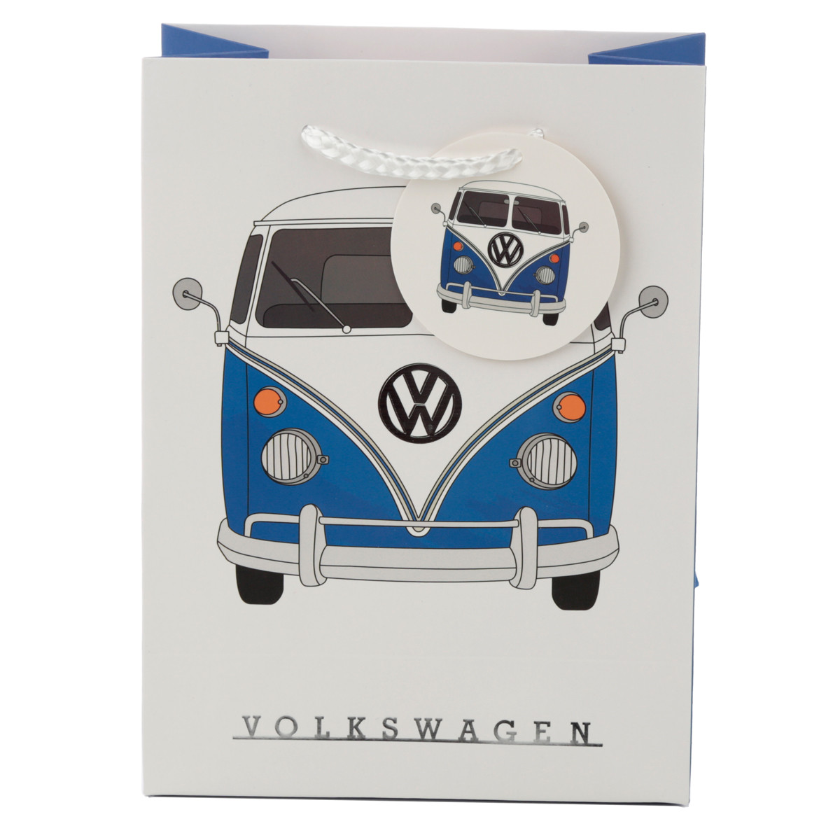 Volkswagen Blue Campervan Small Gift Bag - Gift Wrapping Made Easy