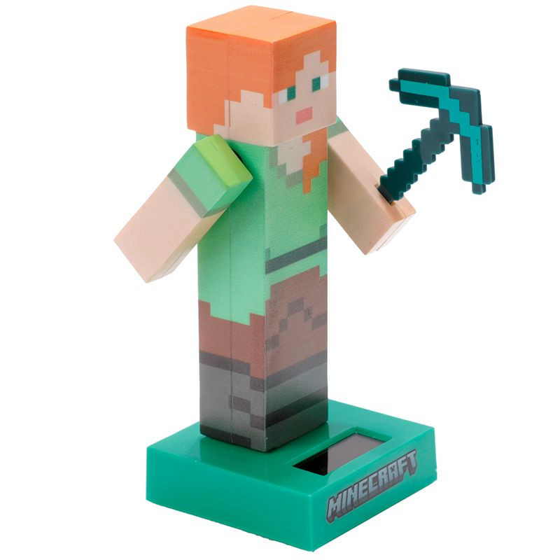 Solar Powered Dancing Minecraft Alex - CamperVan Gift Limited