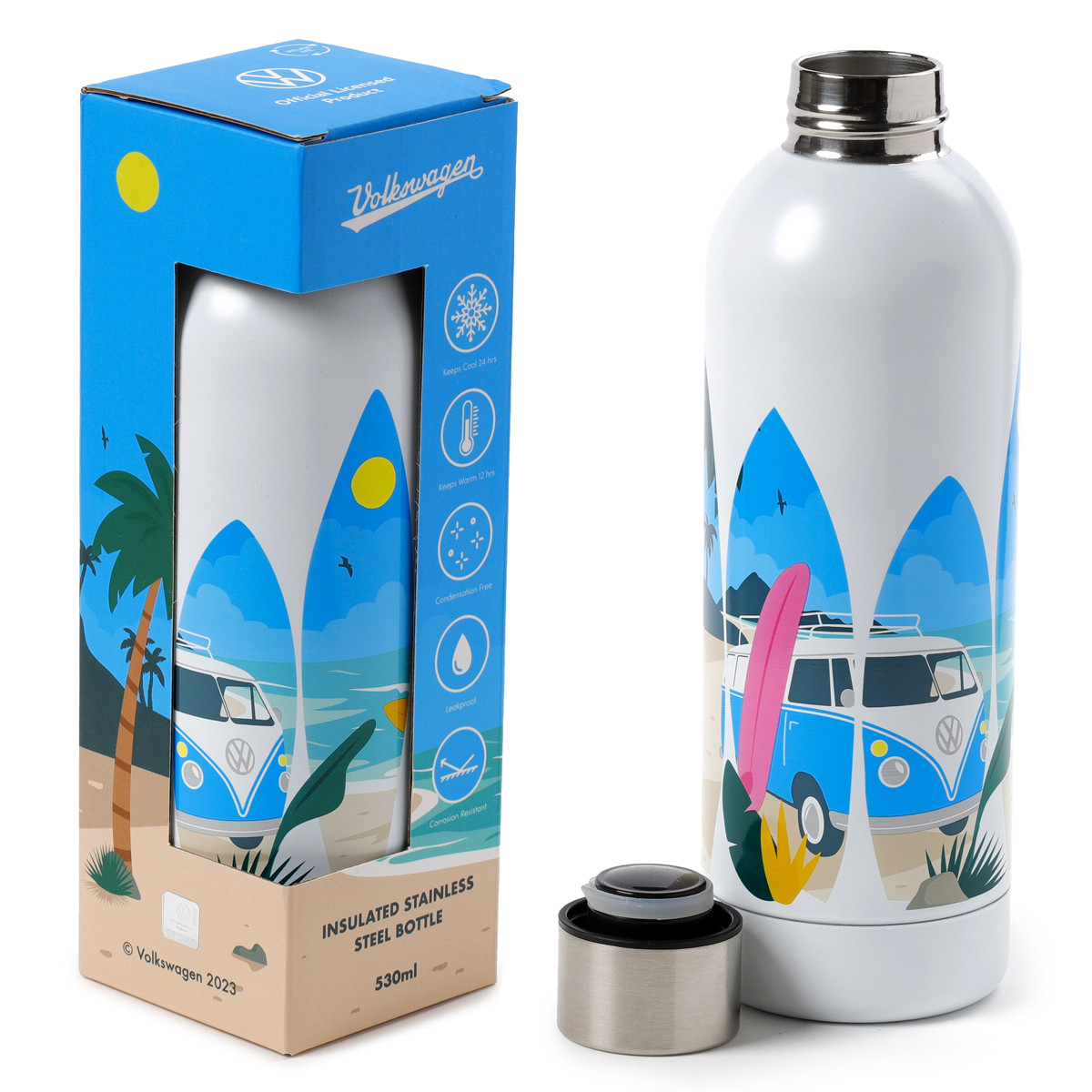 Volkswagen Campervan Explore More Stainless Steel Drinks Bottle ...