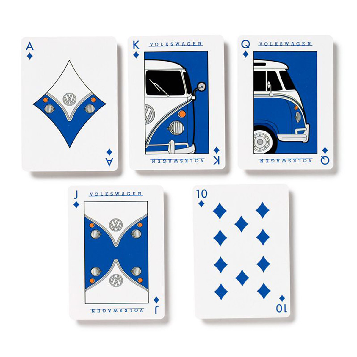 Volkswagen Campervan Quad Coloured Playing Cards - Shuffle up and Deal ...