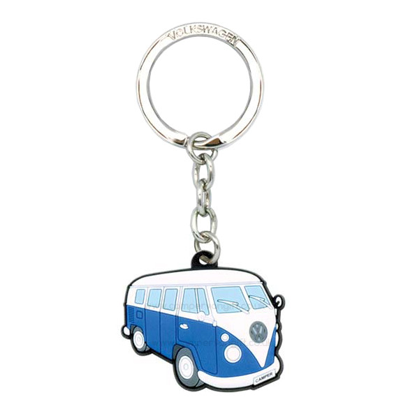 VW Campervan Rubber Keyring - Side View - CamperVan Gift Limited