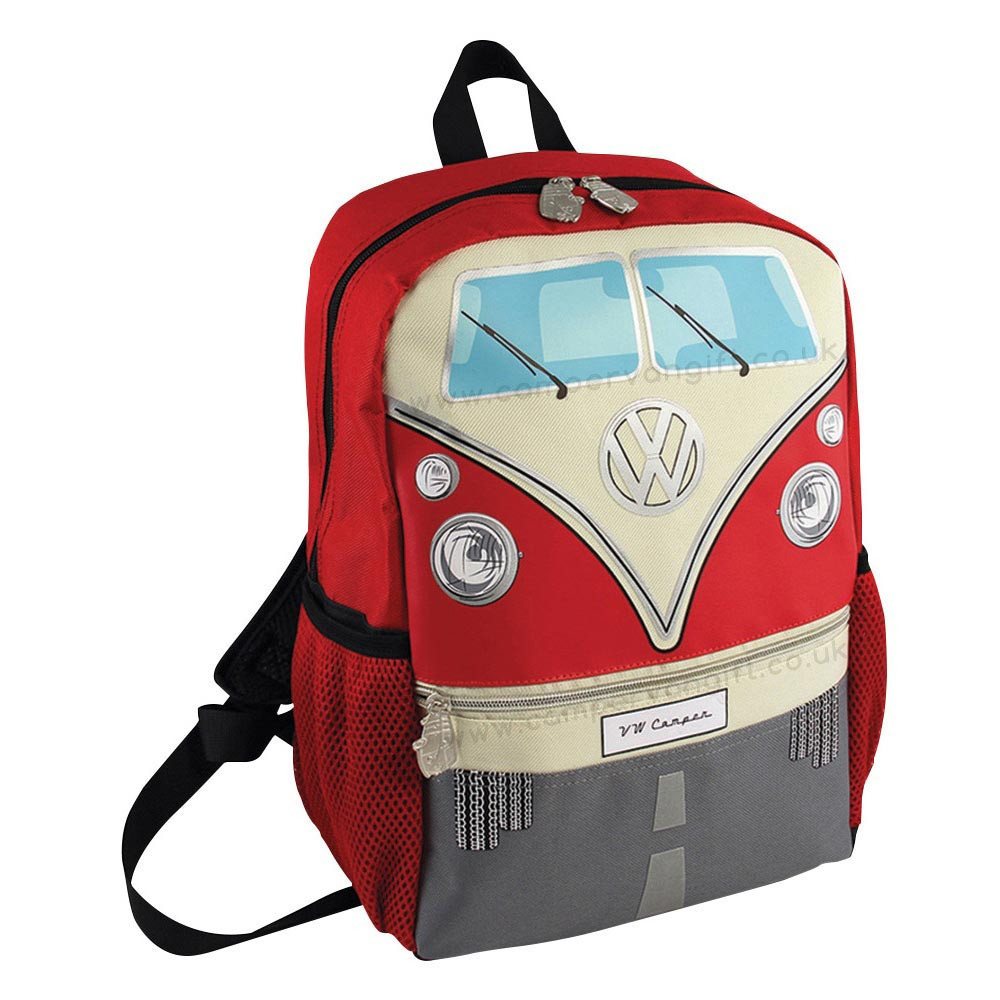 Volkswagen Front Campervan T1 Small Backpack - Idea School Bag for Children
