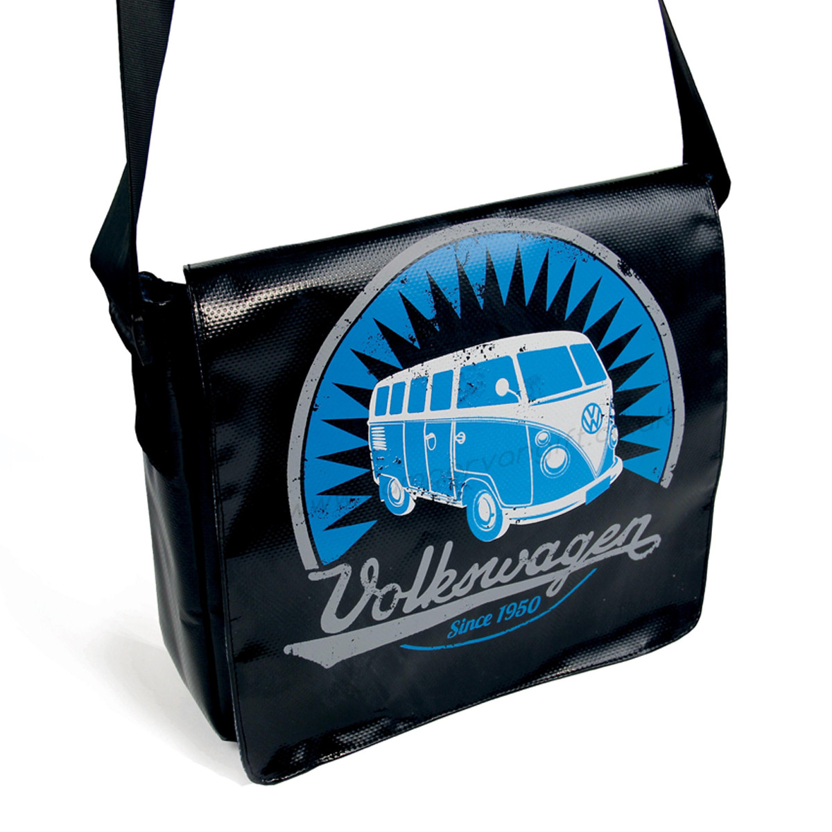 Tarpaulin VW Campervan Shoulder Bag - Large - Vintage Retro Style