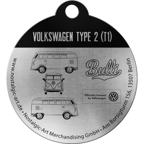 Volkswagen Campervan Get Lost Metal Round Key Ring - Awesome VW Key Ring