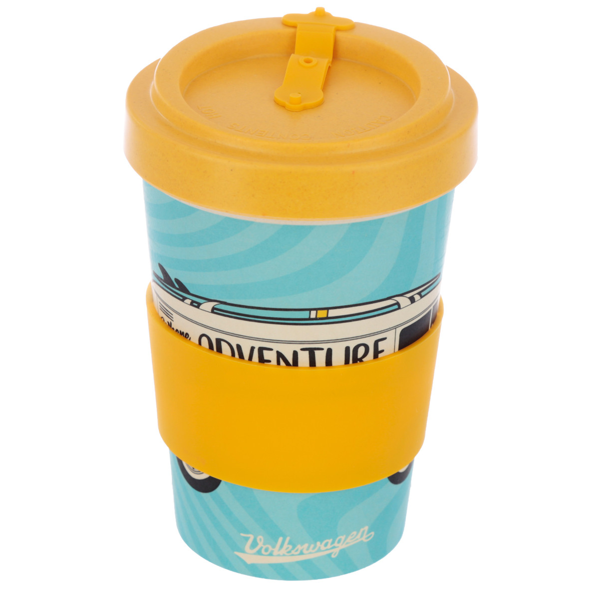 Volkswagen Campervan Adventure Begins Bamboo Travel Mug - Drinks that ...
