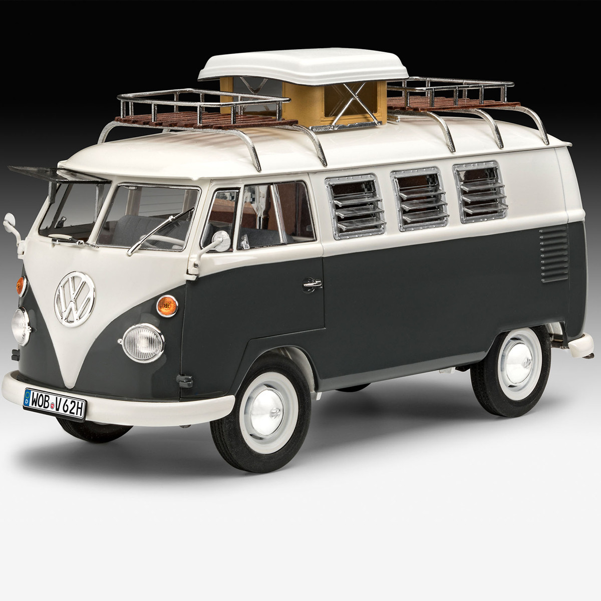 Volkswagen Revell T1 Camper Grey Campervan Model Kit - Highly Detailed ...