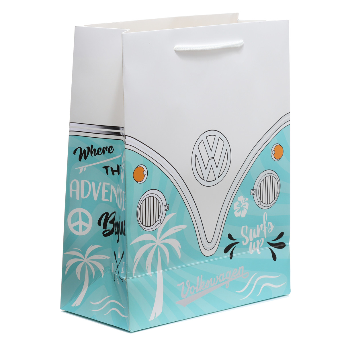 Volkswagen Red Campervan Medium Gift Bag - Gift Wrapping Made Easy