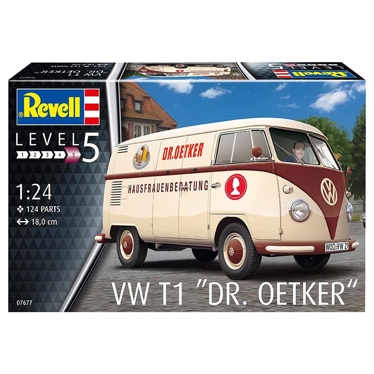 Volkswagen Revell T1 Dr Oetker Campervan Model Kit - Highly Detailed VW ...