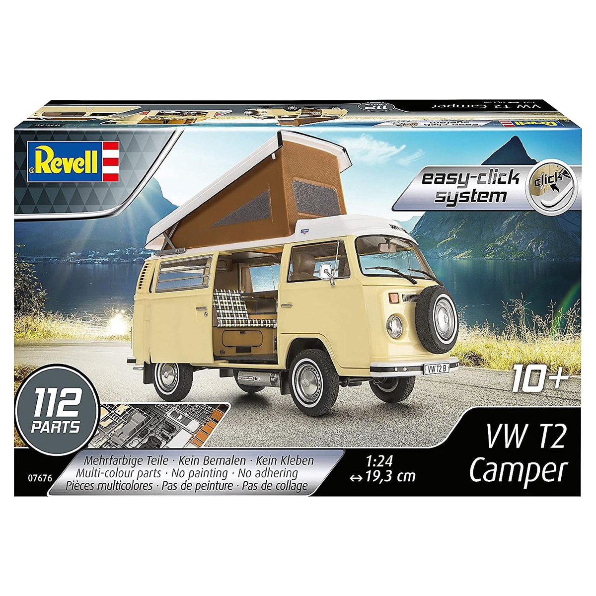 Volkswagen Revell Cream Bay Westfalia T2 Campervan Model Kit - Highly ...