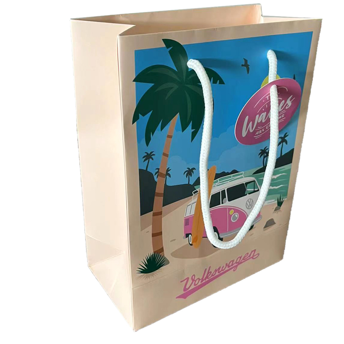 Volkswagen Campervan Waves Are Calling Large Gift Bag - Gift Wrapping ...