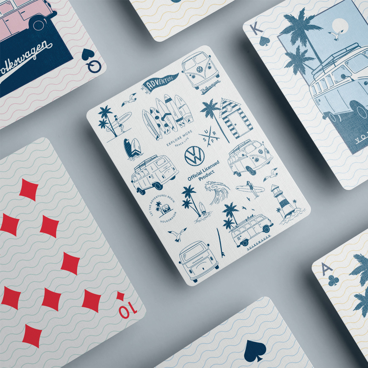 Volkswagen Campervan Explore More Playing Cards - Shuffle up and Deal ...