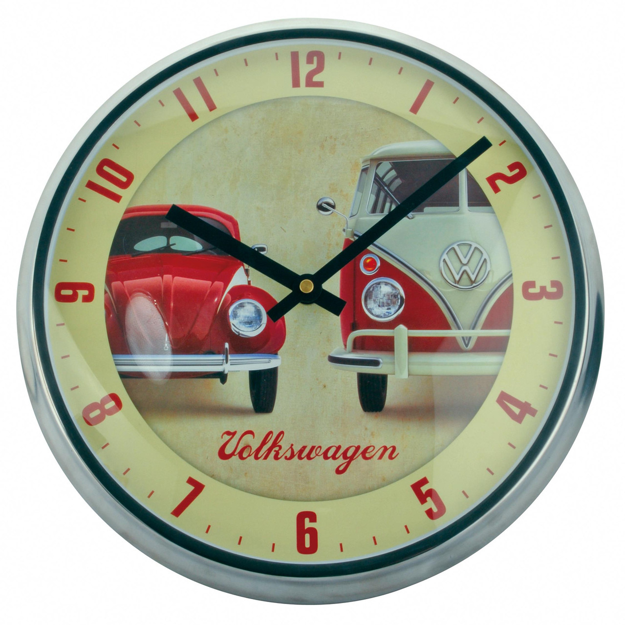 Official VW Vintage Campervan Beetle Wall Clock - CamperVan Gift Limited