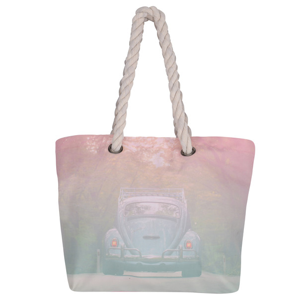 Volkswagen California Beetle Beach Shopper Bag - Go Shopping in Camper ...