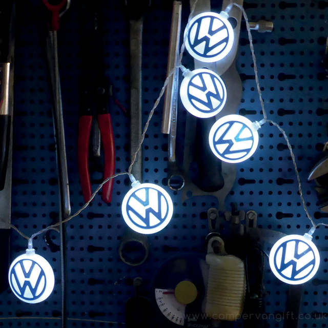 Volkswagen 3D VW Logo LED Fairy Lights - Time to Light up your Campervan