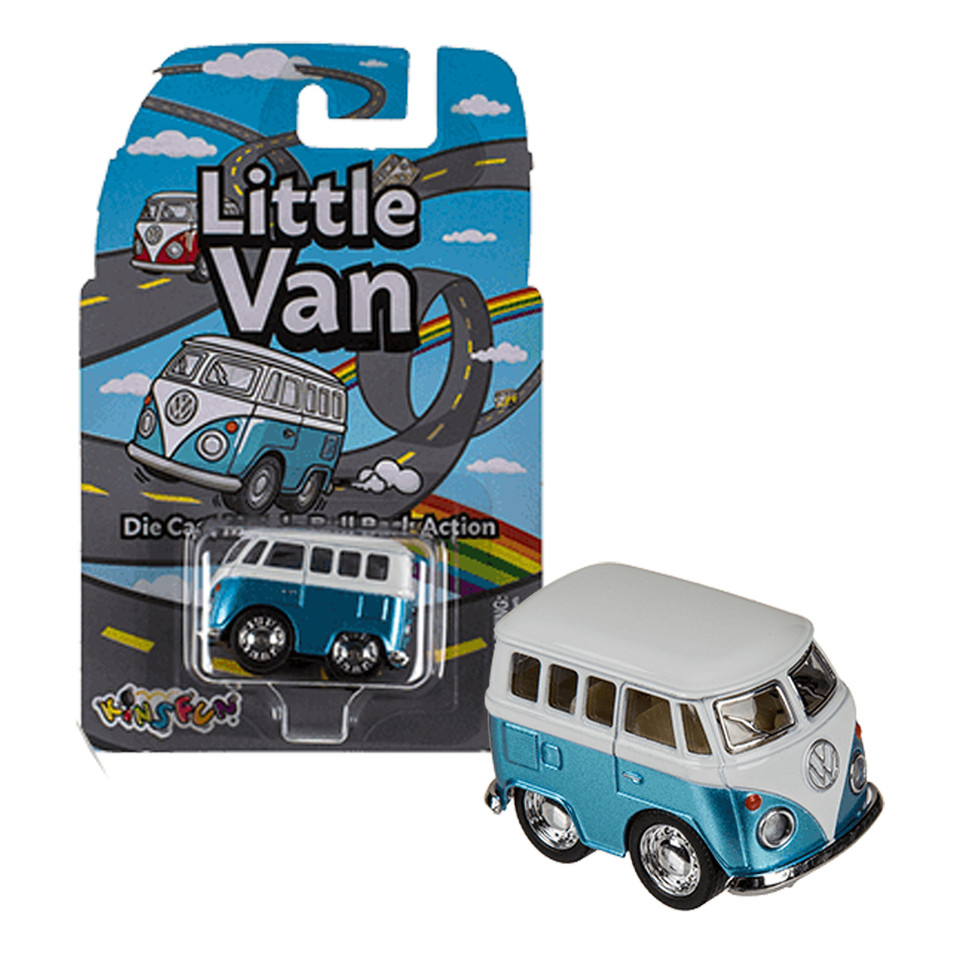 Volkswagen Campervan Little Van Diecast Toy Model - Pull Back and Watch ...