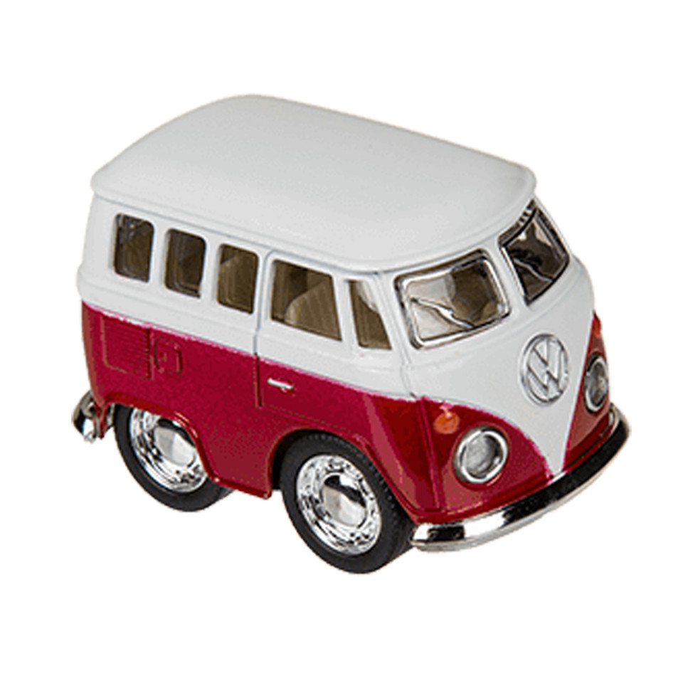 Volkswagen Campervan Little Van Diecast Toy Model - Pull Back and Watch ...