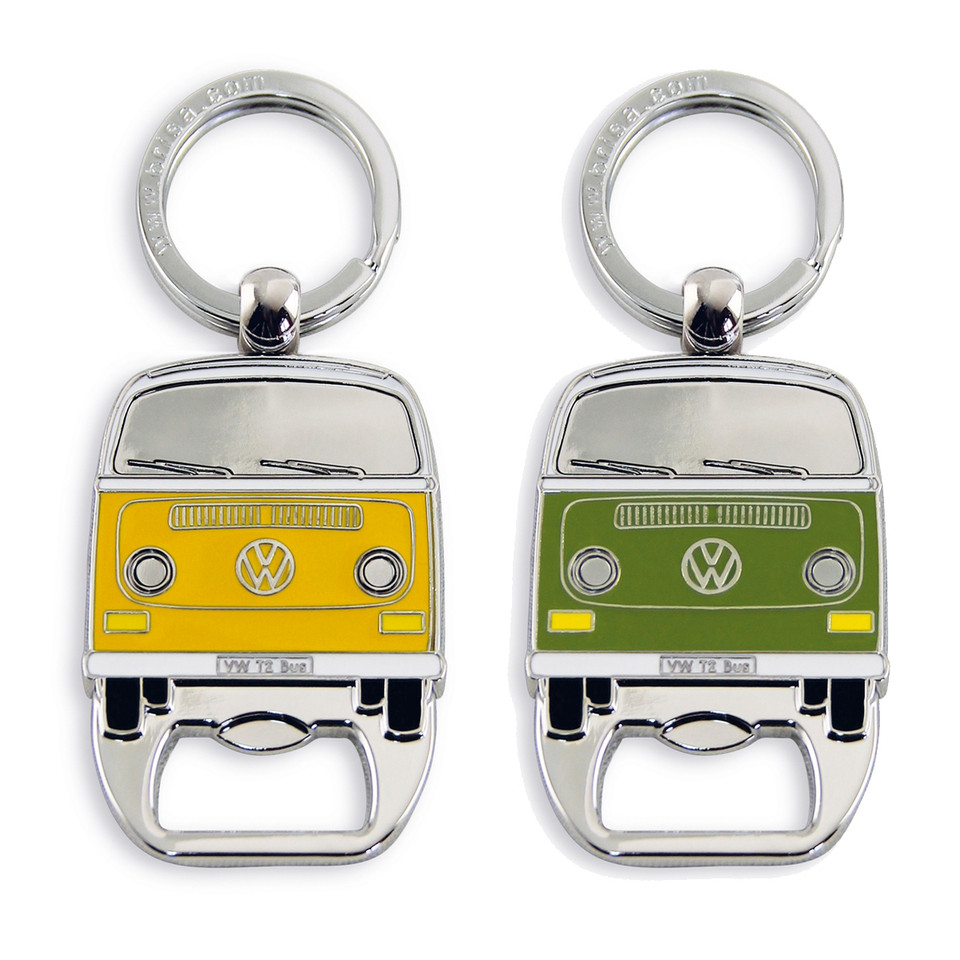 VW T5 Campervan Metal Bottle Opener Keyring